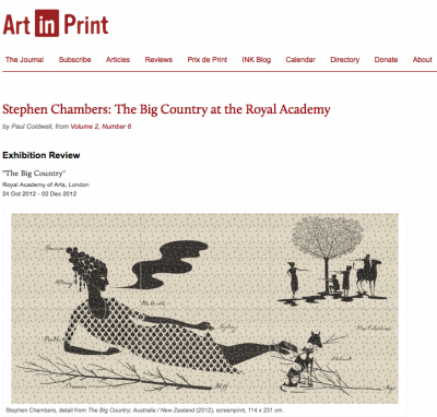 Press - Stephen Chambers RA